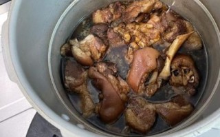 电高压锅炖猪脚要多久_猪脚炖多久才软烂
