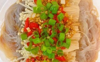 蒜蓉粉丝金针菇怎么做_蒜蓉粉丝金针菇蒸多久