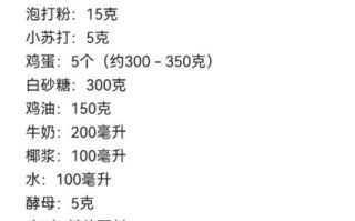 马拉糕怎么做_马拉糕配方比例