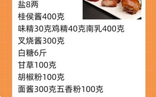 叉烧酱怎么做_叉烧酱配方比例