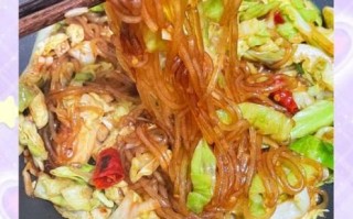 甘蓝炒粉条怎么炒不粘锅_家常做法步骤