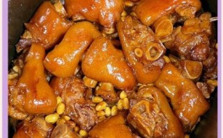 黄豆炖猪蹄高压锅压多久_猪蹄黄豆高压锅时间