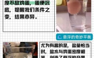 盐水鸡蛋浮起来的原理_实验步骤详解