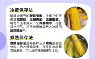 鲜玉米怎么保存_鲜玉米能放多久