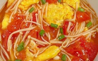 西红柿金针菇蛋汤的做法_西红柿金针菇蛋汤的营养价值