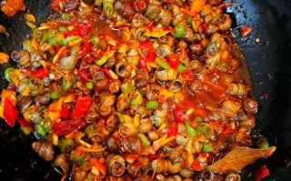 炒田螺图片大全大图_炒田螺怎么炒才入味
