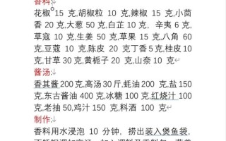 酱大骨酱料怎么做_正宗配方比例