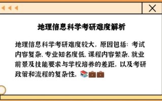 地理信息科学考研难度_如何备考