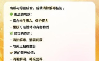 南瓜绿豆汤的做法_南瓜绿豆汤的功效与禁忌