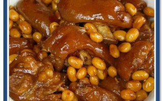 红烧猪脚黄豆怎么做_猪脚炖黄豆软烂秘诀