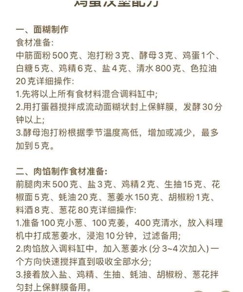 蛋堡怎么做_蛋堡配方比例-第1张图片-山城妙识