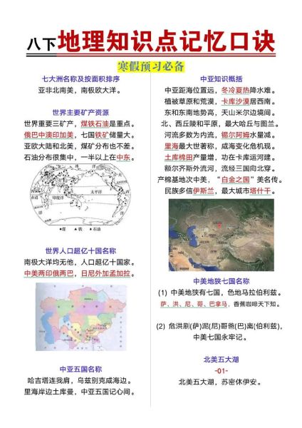 八年级地理下册重点知识_如何快速记忆-第1张图片-山城妙识 八年级地理下册重点知识_如何快速记忆-第1张图片-山城妙识
