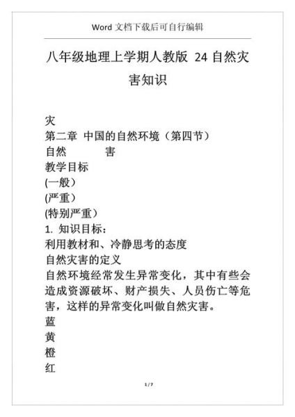 八年级地理自然灾害有哪些_如何防范-第3张图片-山城妙识