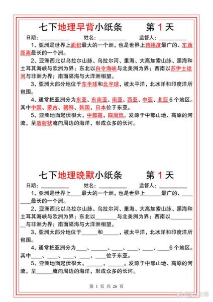初中地理复习题有哪些_如何高效备考-第3张图片-山城妙识 初中地理复习题有哪些_如何高效备考-第3张图片-山城妙识