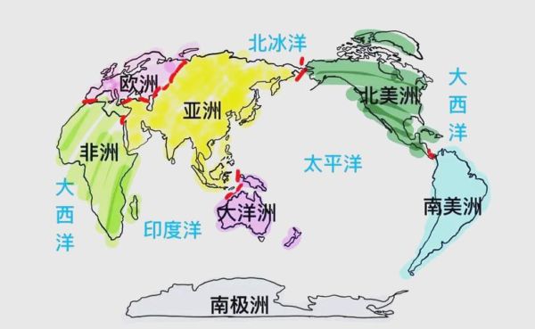 七大洲分界线在哪里_四大洋面积排名-第1张图片-山城妙识