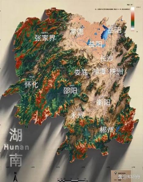 湖南地理图怎么看_湖南地形特点有哪些-第1张图片-山城妙识