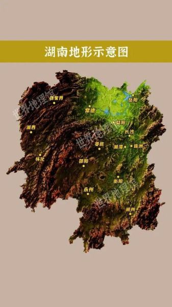 湖南地理图怎么看_湖南地形特点有哪些-第2张图片-山城妙识
