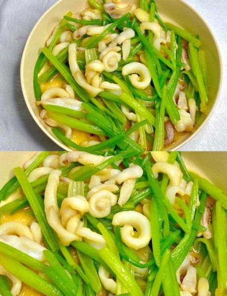 鱿鱼炒芹菜怎么炒才嫩_鱿鱼炒芹菜用焯水吗-第1张图片-山城妙识 鱿鱼炒芹菜怎么炒才嫩_鱿鱼炒芹菜用焯水吗-第1张图片-山城妙识