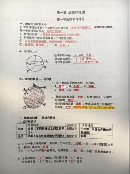 七年级上册地理复习提纲_地球与地图怎么学-第1张图片-山城妙识 七年级上册地理复习提纲_地球与地图怎么学-第1张图片-山城妙识