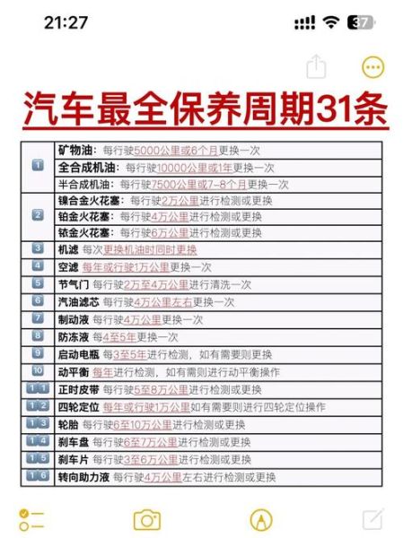 汽车保养周期多久一次_汽车保养都做什么项目-第1张图片-山城妙识