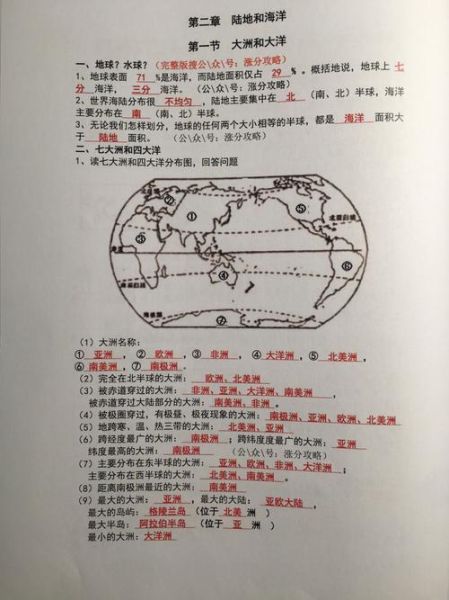 七年级上册地理期中考试重点_地球与地图怎么学-第2张图片-山城妙识