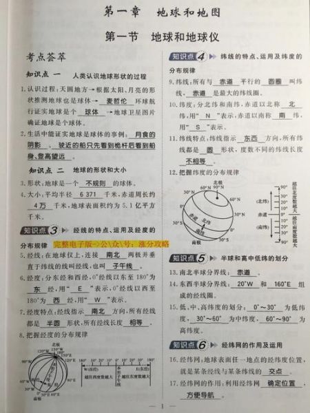 七年级地理上册复习重点_地球与地图怎么学-第2张图片-山城妙识 七年级地理上册复习重点_地球与地图怎么学-第2张图片-山城妙识