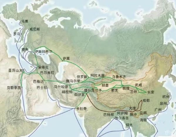 古代丝绸之路起点在哪里_丝绸之路对东西方交流的影响-第2张图片-山城妙识 古代丝绸之路起点在哪里_丝绸之路对东西方交流的影响-第2张图片-山城妙识