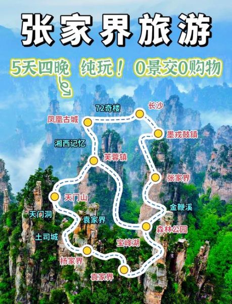 张家界旅游地图怎么玩_张家界景点地图必去路线-第1张图片-山城妙识 张家界旅游地图怎么玩_张家界景点地图必去路线-第1张图片-山城妙识