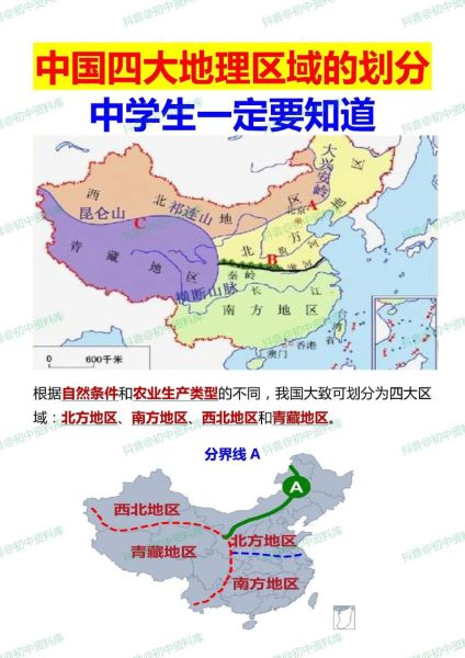 中国四大地理区域有哪些_四大地理分区怎么划分-第1张图片-山城妙识