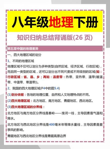 八年级地理复习重点有哪些_如何高效记忆地图-第2张图片-山城妙识 八年级地理复习重点有哪些_如何高效记忆地图-第2张图片-山城妙识