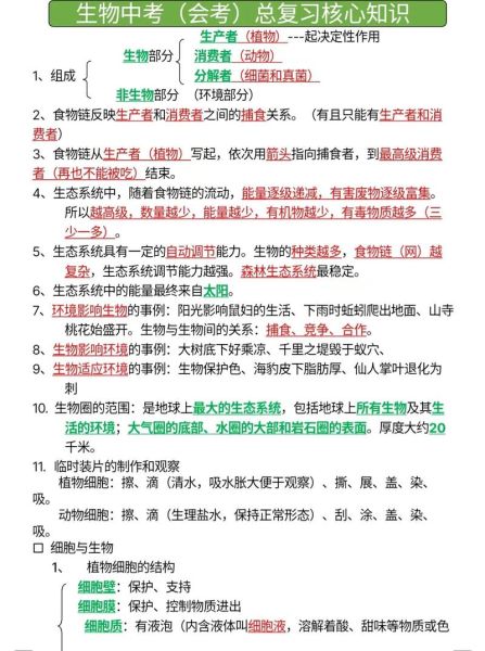 初二地理生物会考怎么复习_生物地理会考重点有哪些-第1张图片-山城妙识