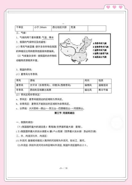 八年级上册地理重点知识有哪些_如何高效记忆中国地形与气候-第3张图片-山城妙识 八年级上册地理重点知识有哪些_如何高效记忆中国地形与气候-第3张图片-山城妙识