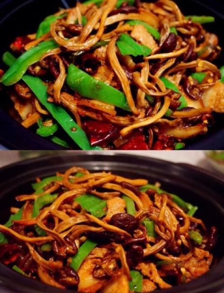 茶树菇怎么做好吃_茶树菇炒肉家常做法-第1张图片-山城妙识