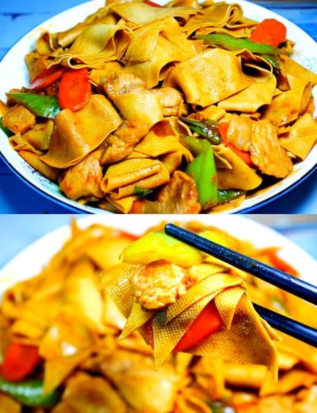 尖椒豆皮怎么炒好吃_尖椒豆皮的家常做法-第1张图片-山城妙识 尖椒豆皮怎么炒好吃_尖椒豆皮的家常做法-第1张图片-山城妙识