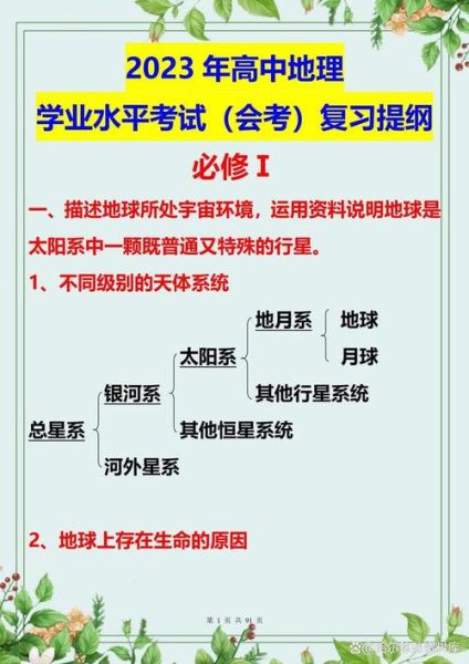 高中地理学业水平测试怎么复习_地理会考重点有哪些-第1张图片-山城妙识 高中地理学业水平测试怎么复习_地理会考重点有哪些-第1张图片-山城妙识