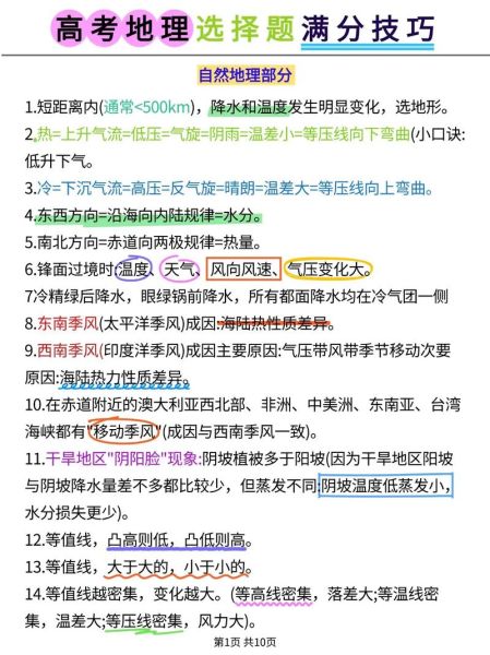 高考地理答题技巧_如何快速提分-第3张图片-山城妙识 高考地理答题技巧_如何快速提分-第3张图片-山城妙识