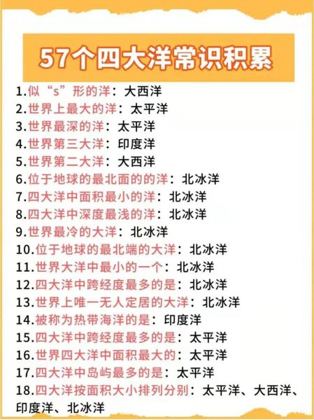 七大洲四大洋怎么记_七年级地理必背口诀-第1张图片-山城妙识