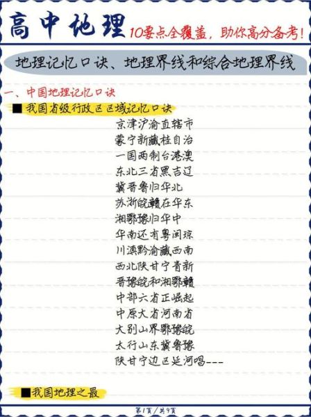 高中地理新课标有哪些变化_如何高效备考-第3张图片-山城妙识