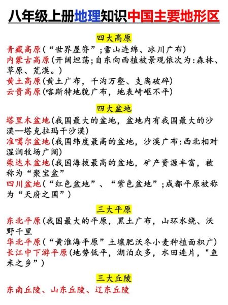 中国地形特点有哪些_初二地理怎么记忆-第1张图片-山城妙识