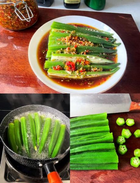 凉拌秋葵酒店做法大全_秋葵焯水几分钟才脆绿-第1张图片-山城妙识