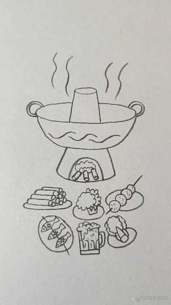 重庆火锅简笔画怎么画_重庆火锅简笔画步骤-第1张图片-山城妙识 重庆火锅简笔画怎么画_重庆火锅简笔画步骤-第1张图片-山城妙识