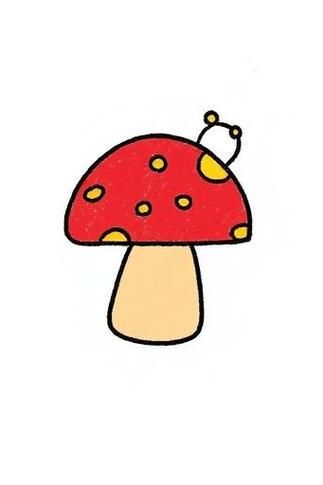 香菇简笔画怎么画_香菇图片简笔画教程-第1张图片-山城妙识 香菇简笔画怎么画_香菇图片简笔画教程-第1张图片-山城妙识