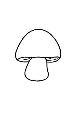 香菇简笔画怎么画_香菇图片简笔画教程-第3张图片-山城妙识 香菇简笔画怎么画_香菇图片简笔画教程-第3张图片-山城妙识
