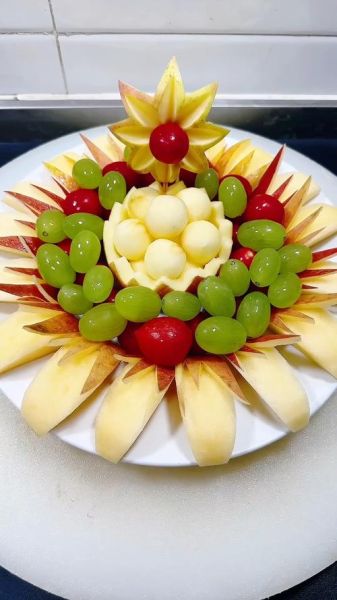 苹果水果拼盘怎么摆好看_苹果拼盘简单做法-第2张图片-山城妙识