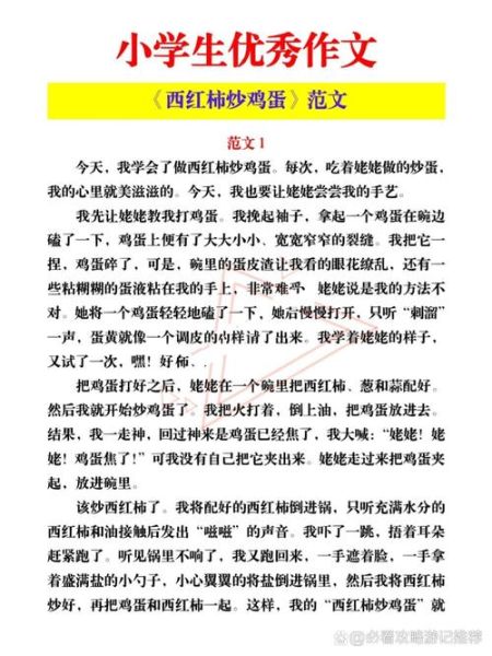 鸡蛋炒西红柿怎么做才好吃_小学生作文写作技巧-第2张图片-山城妙识 鸡蛋炒西红柿怎么做才好吃_小学生作文写作技巧-第2张图片-山城妙识