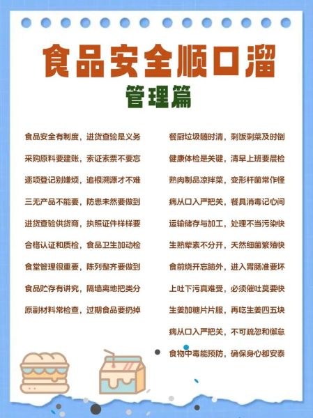 食品安全口诀六句是什么_如何正确背诵-第3张图片-山城妙识