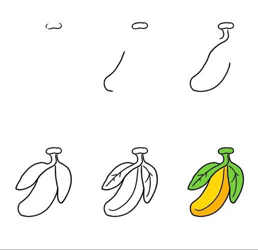 香蕉简笔画怎么画_香蕉简笔画步骤图-第2张图片-山城妙识 香蕉简笔画怎么画_香蕉简笔画步骤图-第2张图片-山城妙识