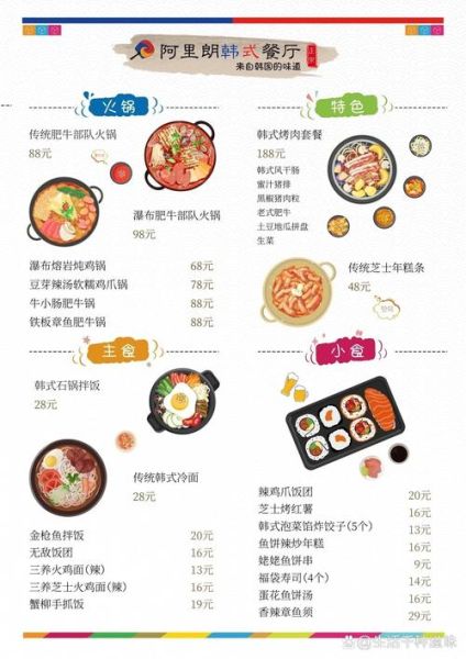 韩国菜单名字大全_韩国料理菜单怎么翻译-第2张图片-山城妙识