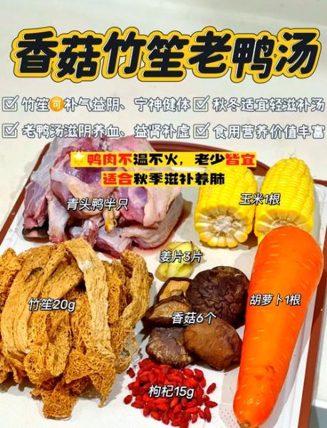 鸭子炖汤放什么食材最好_老鸭汤的经典搭配-第2张图片-山城妙识