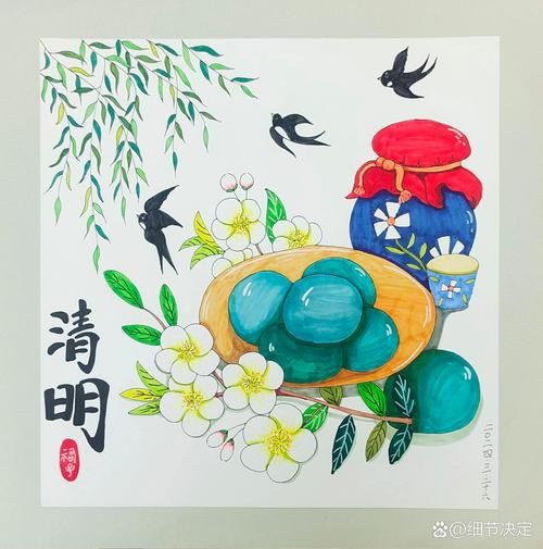 青团子怎么画简笔画_青团子简笔画步骤-第3张图片-山城妙识 青团子怎么画简笔画_青团子简笔画步骤-第3张图片-山城妙识